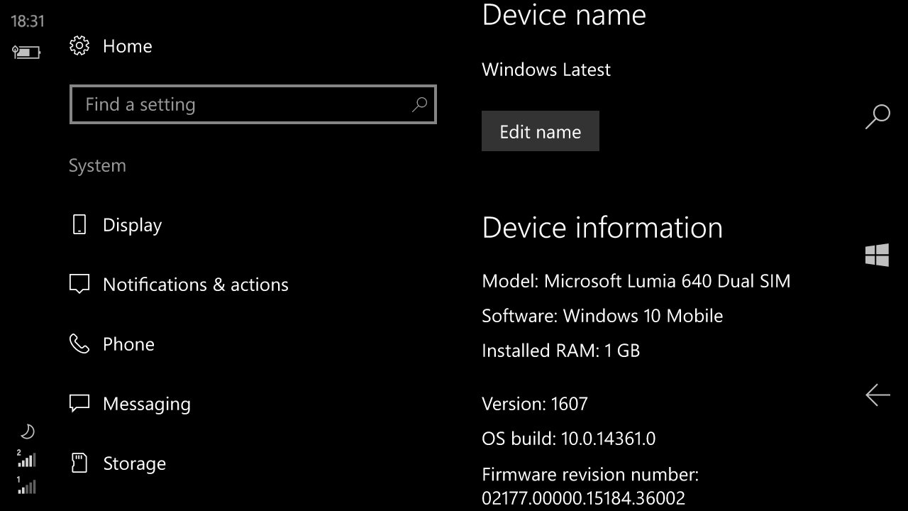 Windows 10 Mobile Build 14361 First Impression