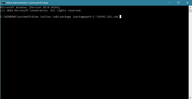How to install CAB files on Windows 10