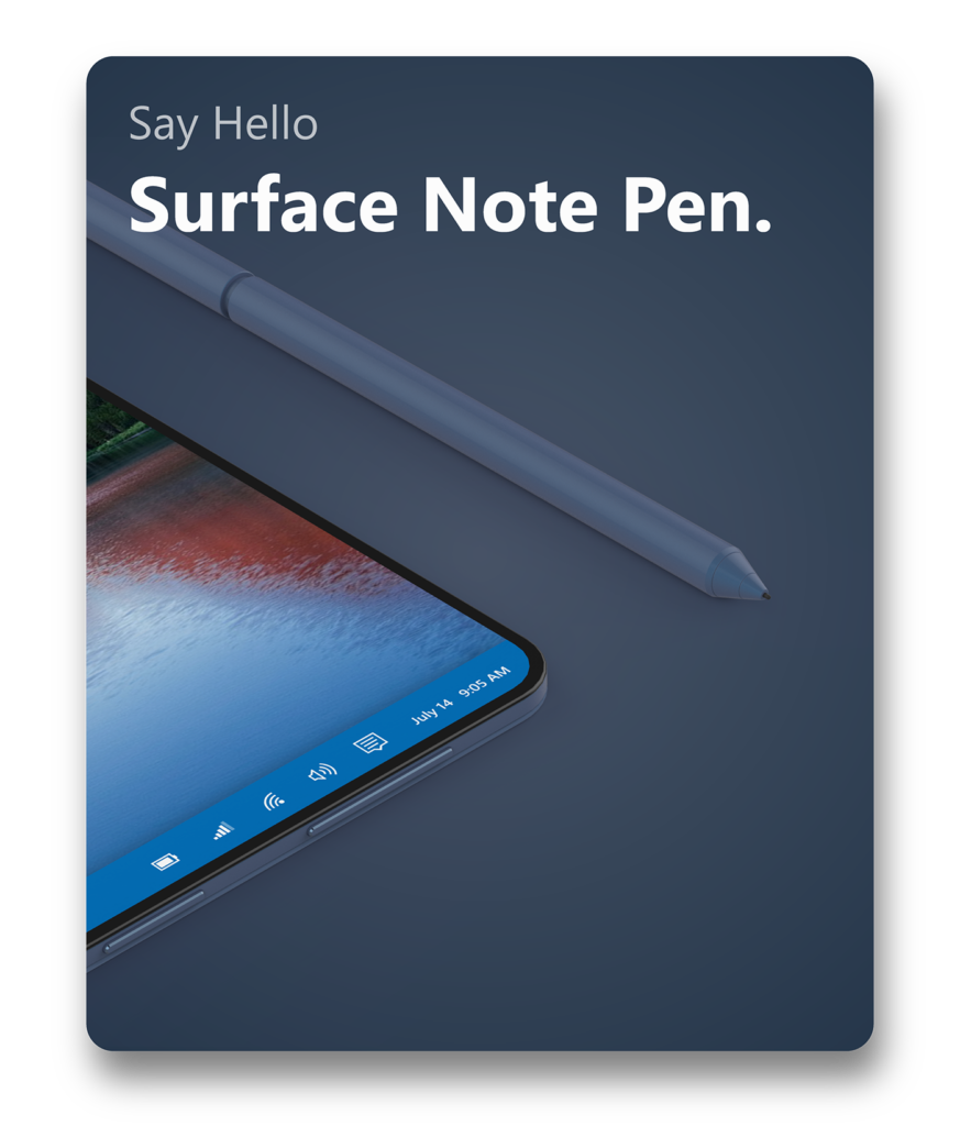 Surface Note: A concept of Microsoft's Ultimate Mobile Device