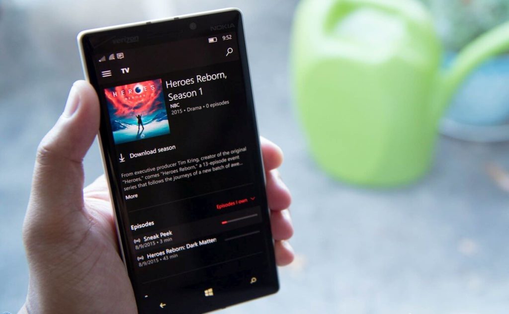 Movies & TV app grabs a major update for Windows 10 Mobile Devices