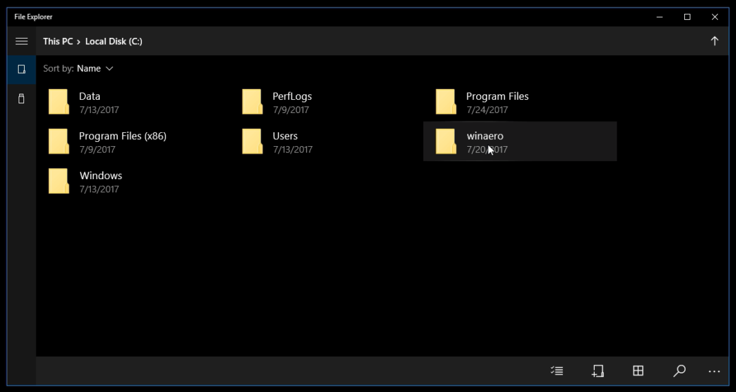 UWP File Explorer on Windows 10 gets the Fluent Design