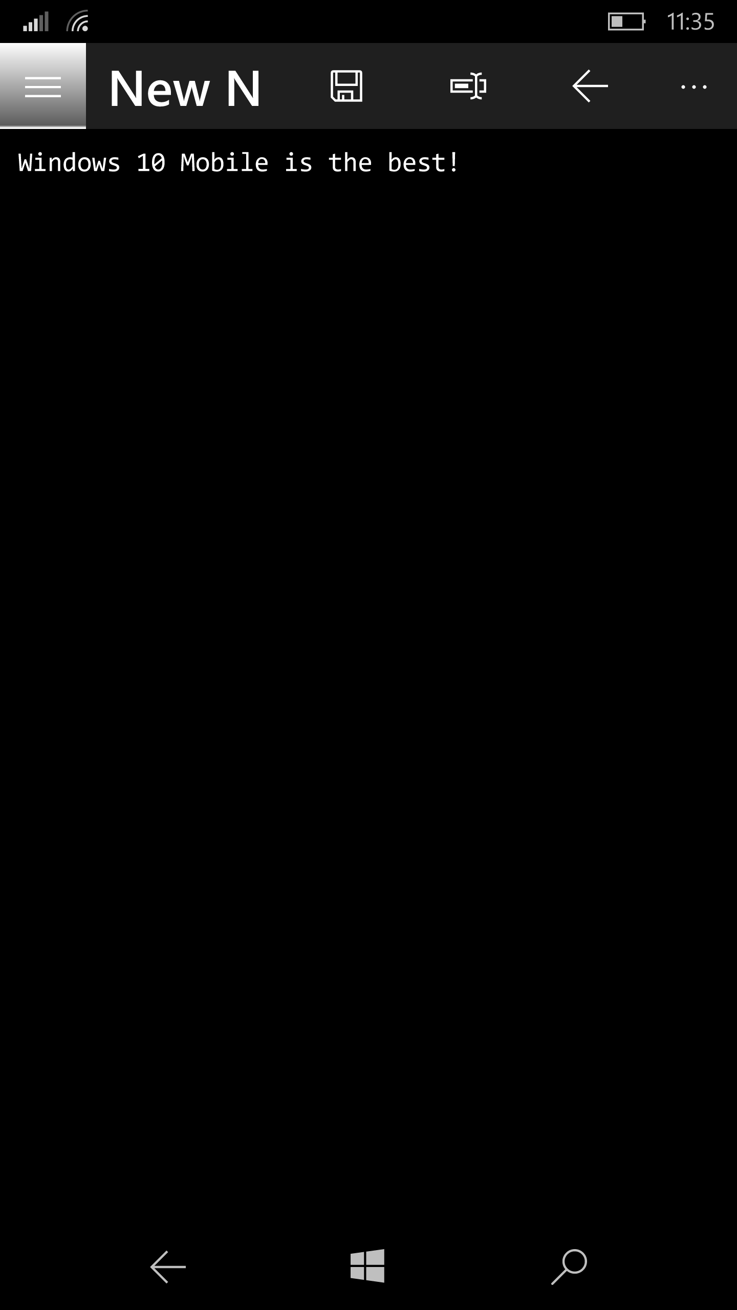 Textnotes, one of the best Windows Phone note taking apps