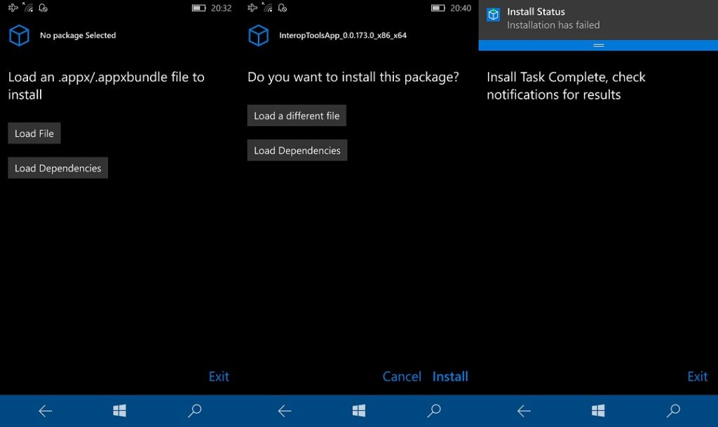 A new app lets you quickly sideload apps to Windows 10 Mobile without a PC