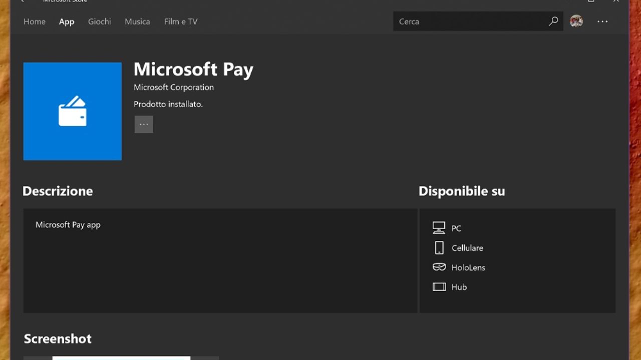 Windows pay