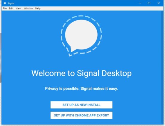 Signal IM service now available for Windows Desktop users