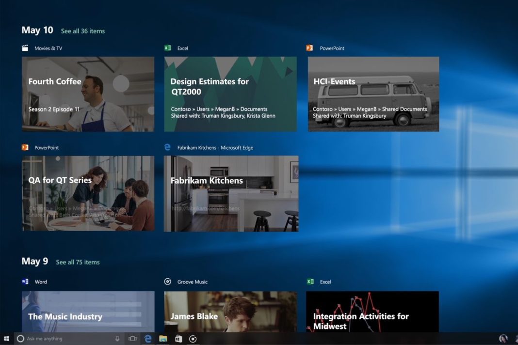 First traces of Windows Timeline appear in latest Windows 10 Preview Build