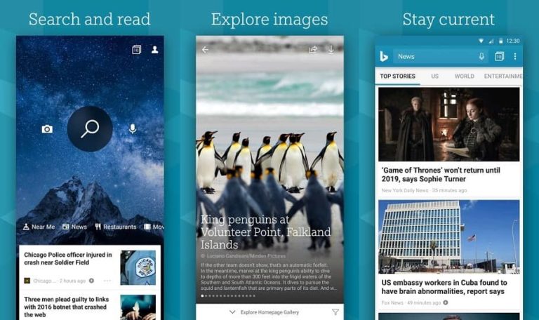 Microsoft Bing Search app for Android updated with major improvements