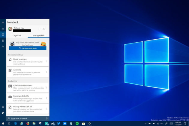 Microsoft is rolling out a new Notebook UI for Cortana in Windows 10 to ...