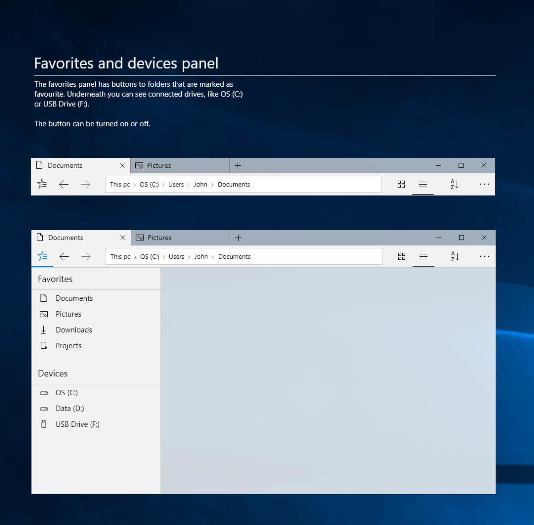 Windows 10 File Explorer revamped with Fluent Design in a new concept