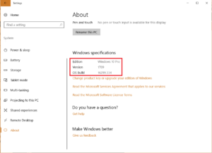 How to find Build and Version of Windows 10 on your PC