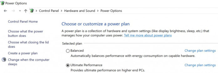How to enable Ultimate Performance mode in Windows 10