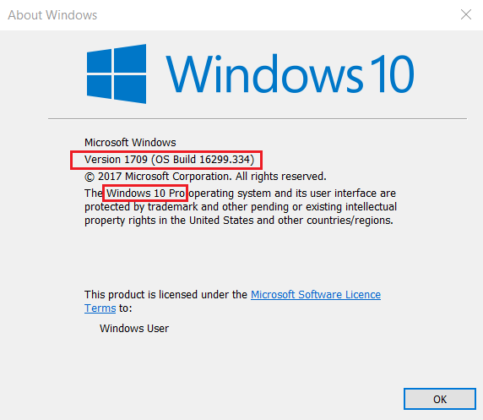 How to find Build and Version of Windows 10 on your PC