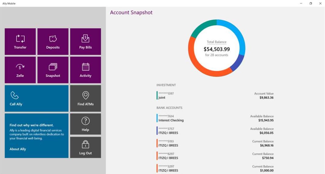 Ally Bank updates their Windows Phone app as a UWP Windows 10 application