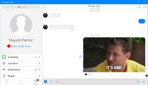 Messenger Beta updated with new features for Windows 10