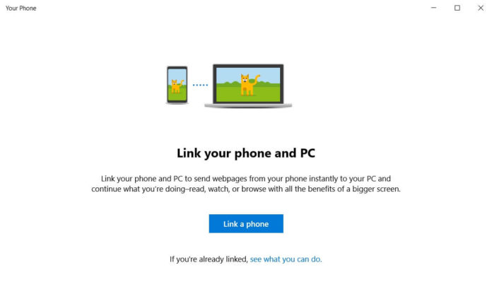 Microsoft’s Your Phone app shows up in the Windows 10's Store