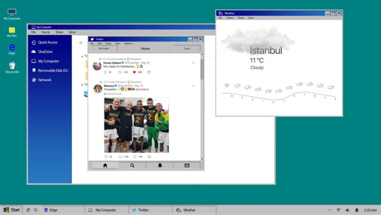 New concept reimagines Windows 95 with improved interface