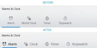 Windows 10's Alarms & Clock app updated with UI changes and Fluent ...