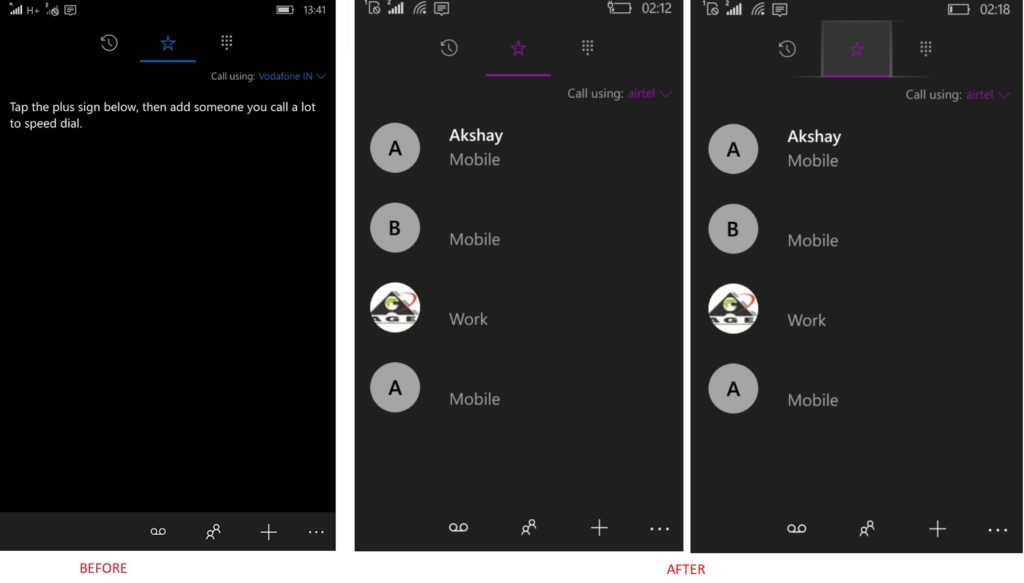 Microsoft Phone app on Windows 10 Mobile updated with new design changes