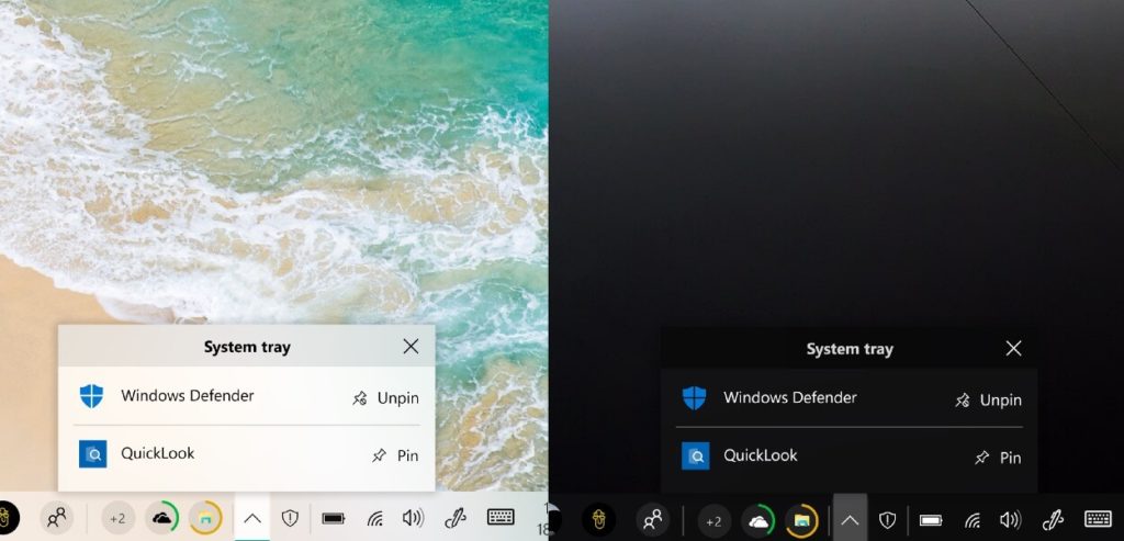 Concept imagines redesigned system tray, device panel and quick actions ...
