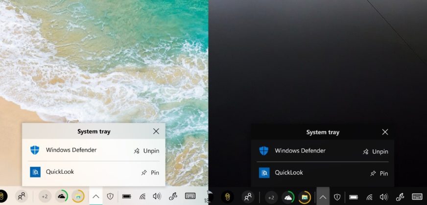 Concept imagines redesigned system tray, device panel and quick actions ...
