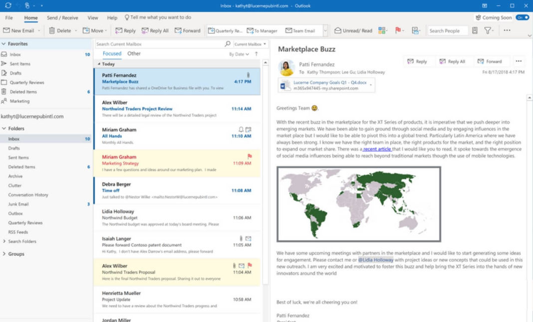 Outlook for Windows is getting a major UI overhaul in latest update