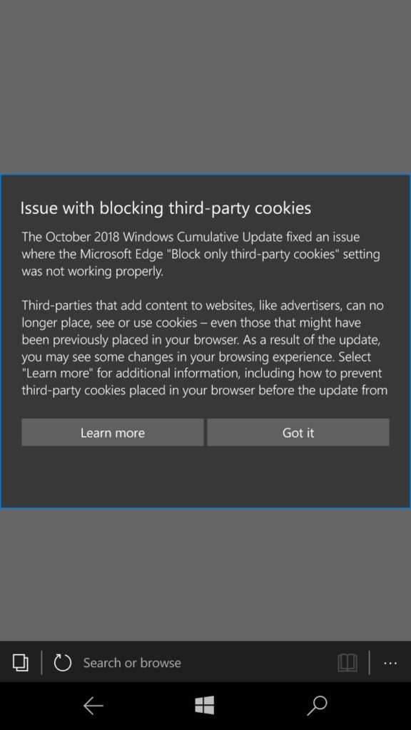 Windows 10 Mobile cumulative update fixes issues with Microsoft Edge ...