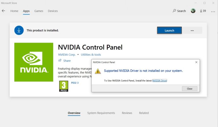 NVIDIA Control Panel app for Windows 10 is now available in the Store