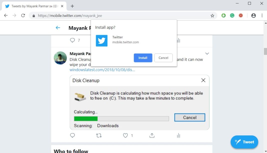 You can now use Chrome to install Progressive Web Apps on Windows 10