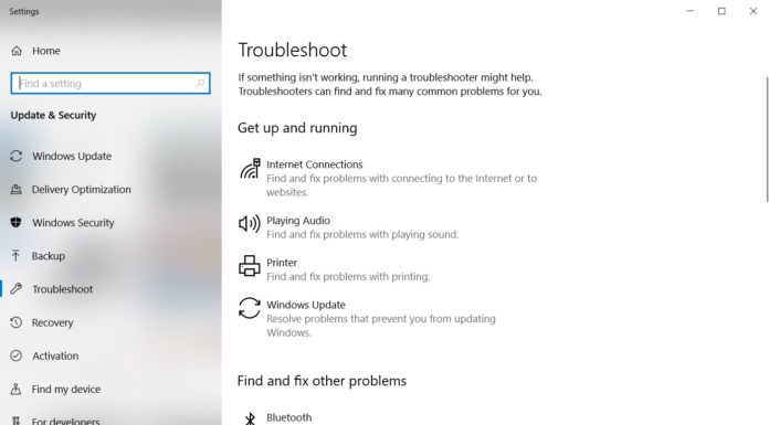 Windows 10 19H1 update to improve the bugs Troubleshooting experience