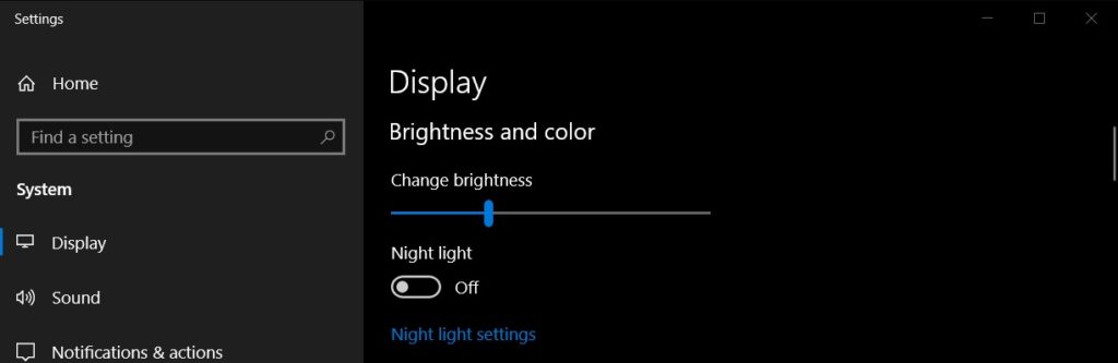 Windows 10 19H1 will modify the display brightness behaviour