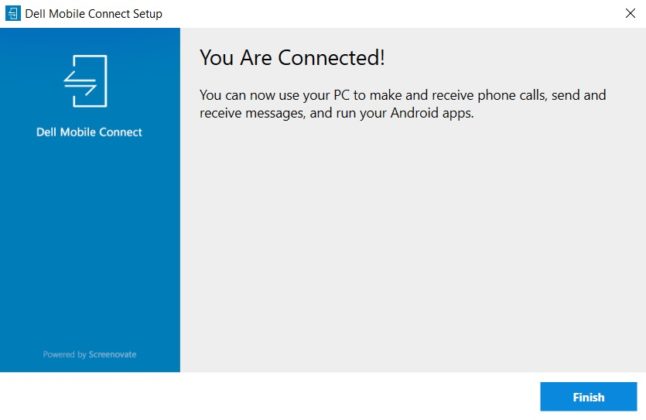 How to use Dell Mobile Connect app to make calls from Windows 10 PC