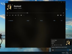 Windows 10 is reportedly getting a new volume flyout to control music