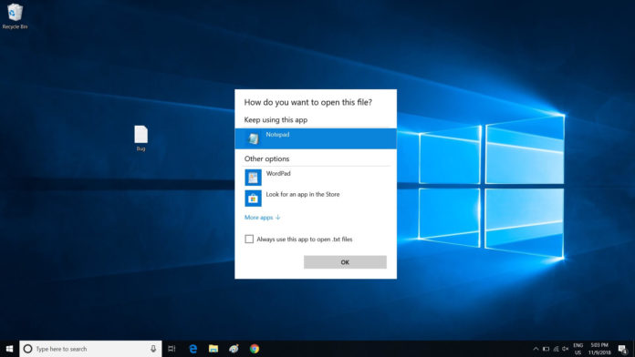 Microsoft confirms File Association bug in Windows 10 Microsoft confirms File Association bug in Windows 10