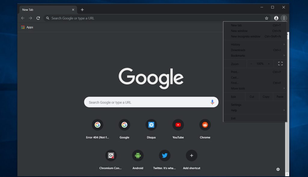 Chrome Canary on Windows 10 gets major dark theme improvements