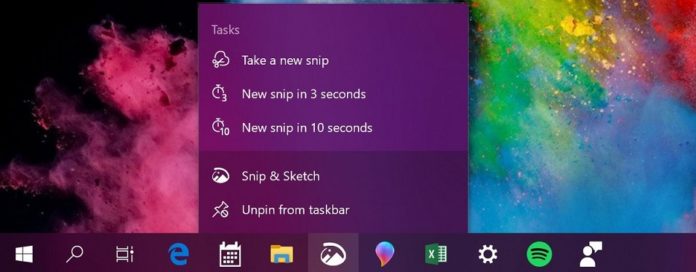 Microsoft announces colourful jump lists support in Windows 10 19H1
