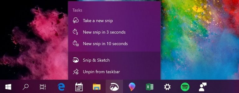 Microsoft announces colourful jump lists support in Windows 10 19H1