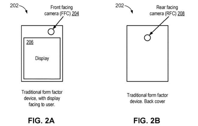 Microsoft's new patent details dual-screen device with dynamic camera setup