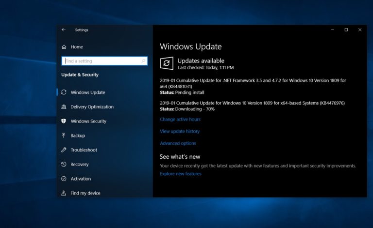 Direct Download links for KB4476976 Windows 10 Build 17763.292