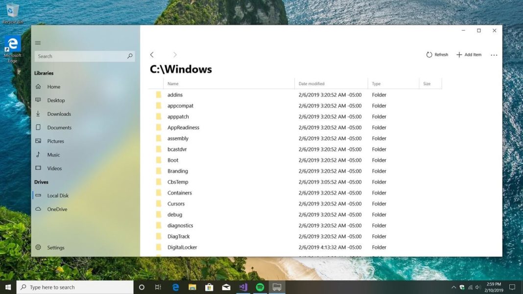 Third-party developer shows off a modern File Explorer for Windows 10