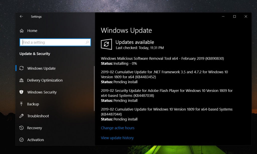 Direct Download links for KB4487044 Windows 10 Build 17763.316