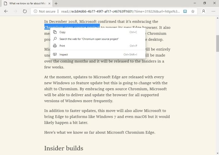 Hands-on with the early features of Microsoft Chromium Edge on Windows 10