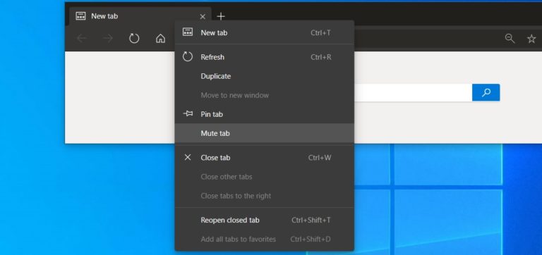 Microsoft Edge now lets you mute tabs with one click