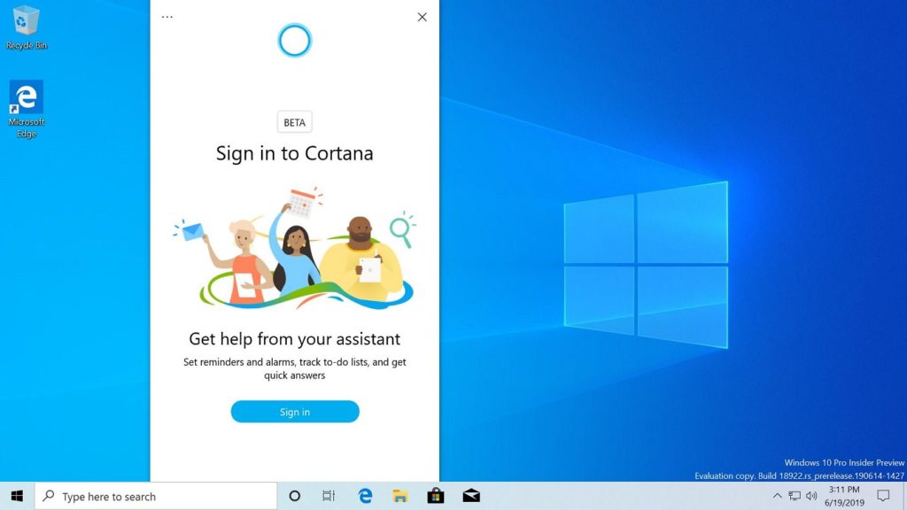 Leak reveals Microsoft's new Cortana experience for Windows 10