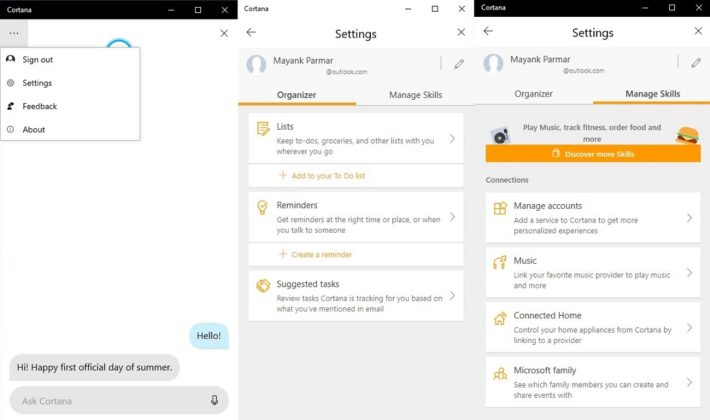 Hands-on with new Cortana experience on Windows 10 20H1