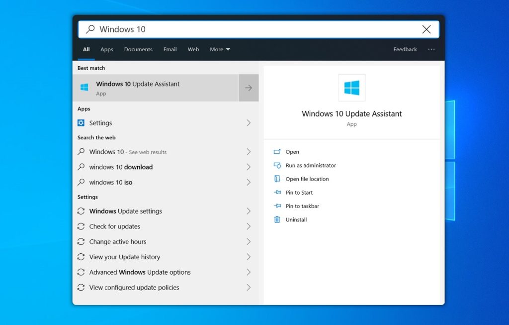 Windows 10's hidden Immersive search has rounded corners and more