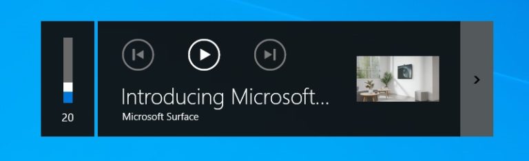 How to dismiss Windows 10 volume overlay if it doesn't go away