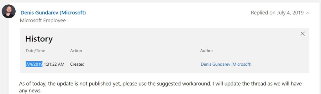 Windows 10 update causes black screen in Microsoft Remote Desktop