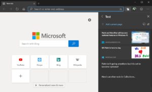 Microsoft Edge is getting Collections feature on Windows 10