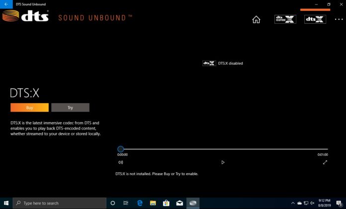 DTS immersive audio is now available on Windows 10 20H1