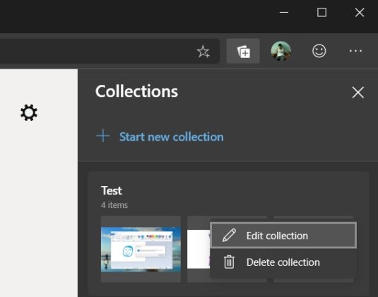 Microsoft Edge is getting Collections feature on Windows 10